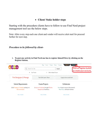 Find nerd project management process help guide | PDF | Social ...