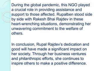 Find Out About The Brave Lady – Rupalben Rakesh Rajdev | PPTX ...