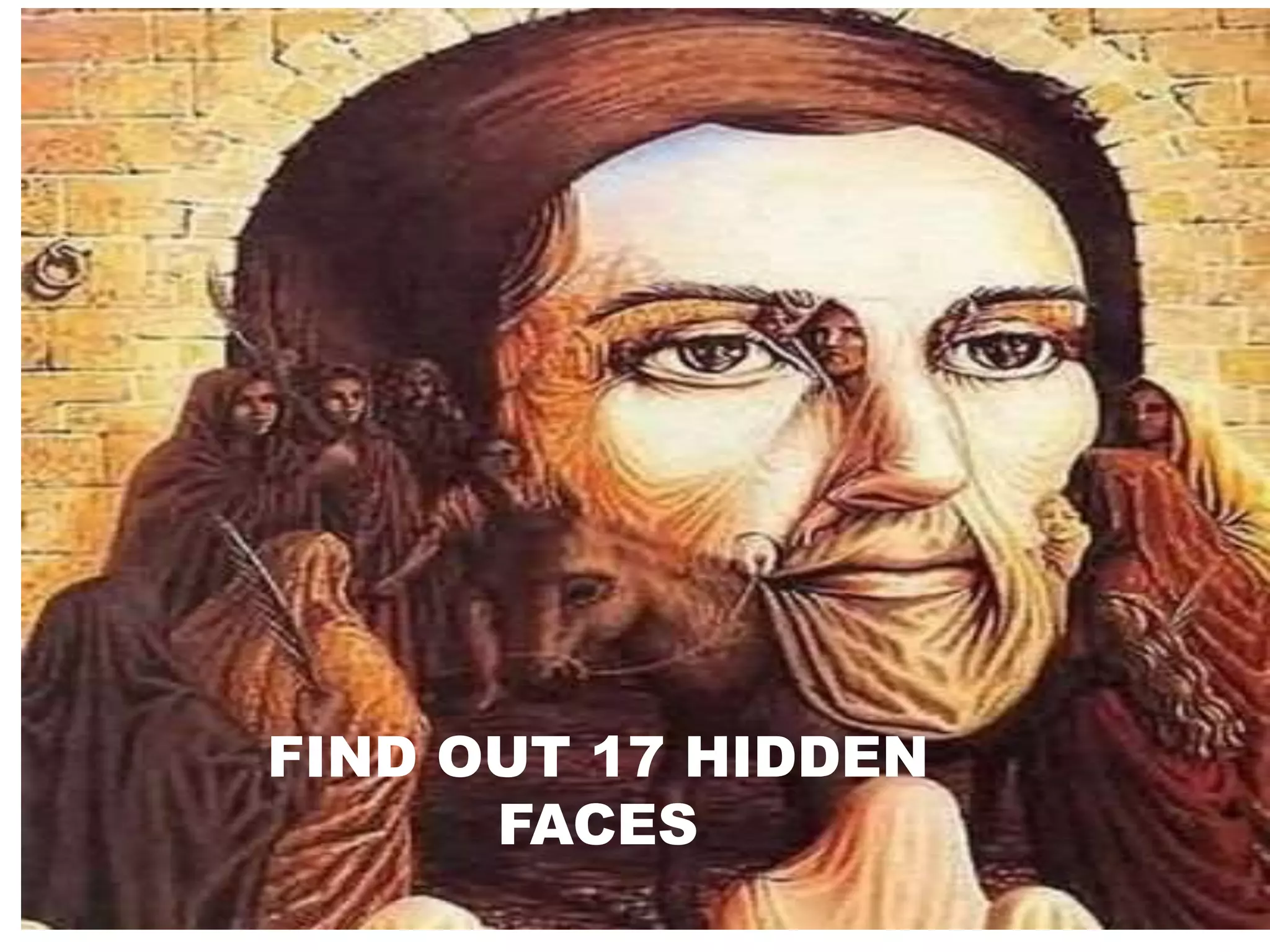 Find out hidden faces (illusion) | PPTX