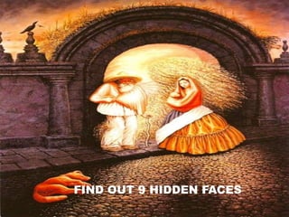 Find out hidden faces (illusion) | PPTX