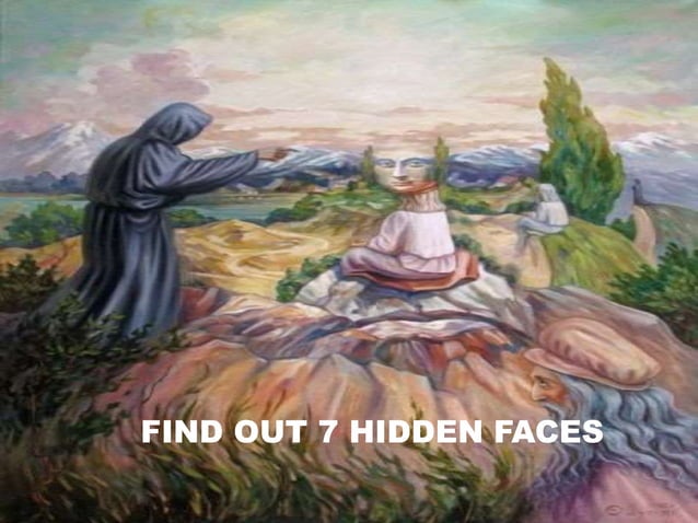 Find out hidden faces (illusion) | PPTX
