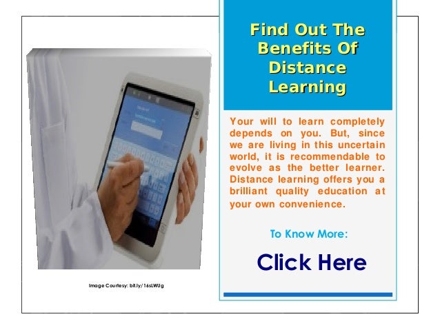 Find Out The Benefits Of Distance Learning