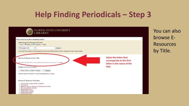 Find Periodicals | PPT