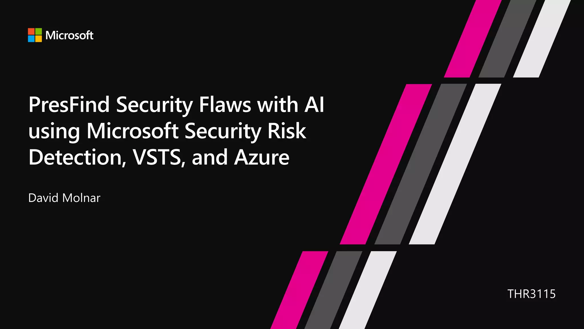 Find Security Flaws with AI using Microsoft Security Risk Detection, VSTS, and Azure | PPT