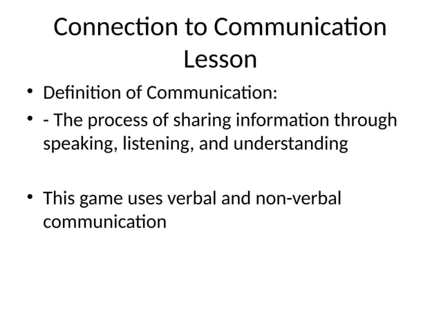 oral communication activity week 1 . bingo game | PPTX