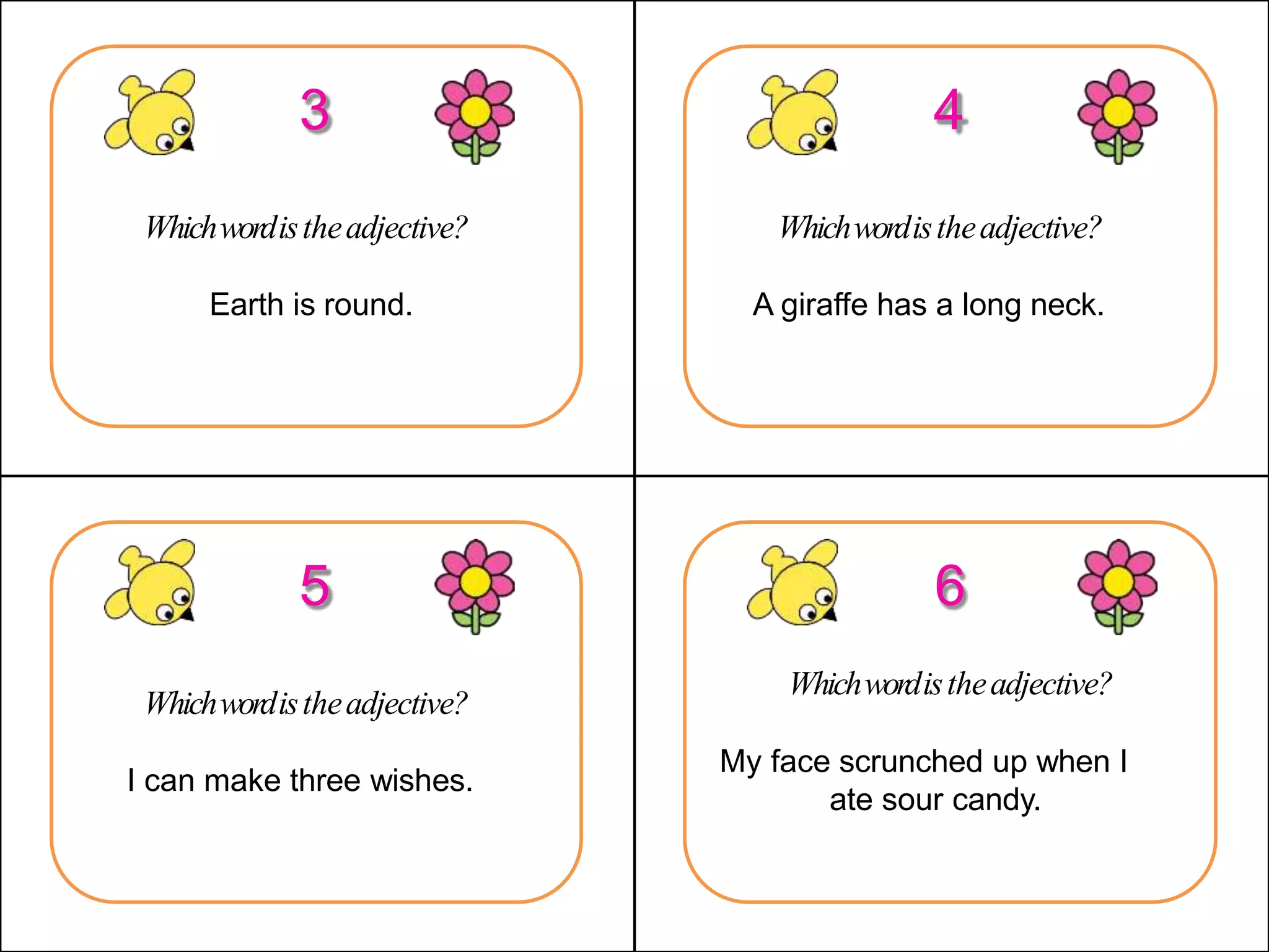Find the Adjective Task Cards | PPT