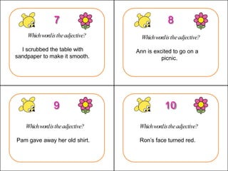 Find the Adjective Task Cards | PPT