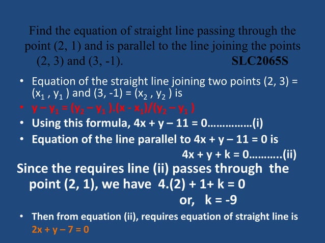 The angle between two lines | PPTX