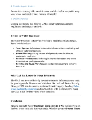 Find the Best Water Treatment Companies in UAE.docx