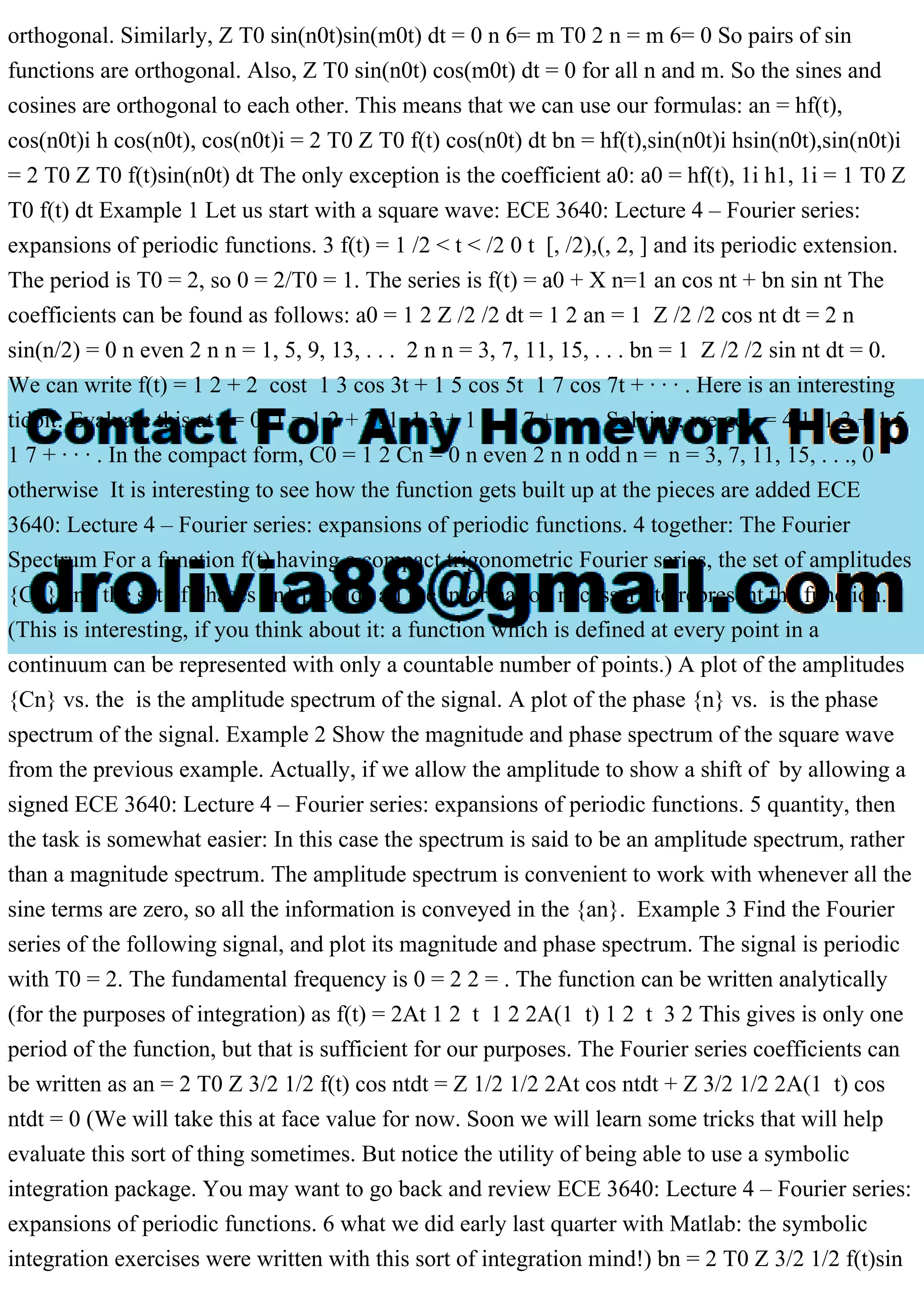 Find the compact trigonometric Fourier series for the periodic signal.pdf