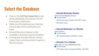 Find the Harvard Business Review | PPTX