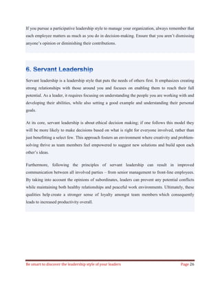 Find the Road to Good Leadership.docx