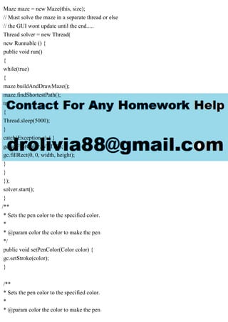 Find the shortest route through a maze using linking and linked list.pdf