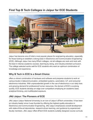 Find Top B Tech Colleges in Jaipur for ECE Students.pdf
