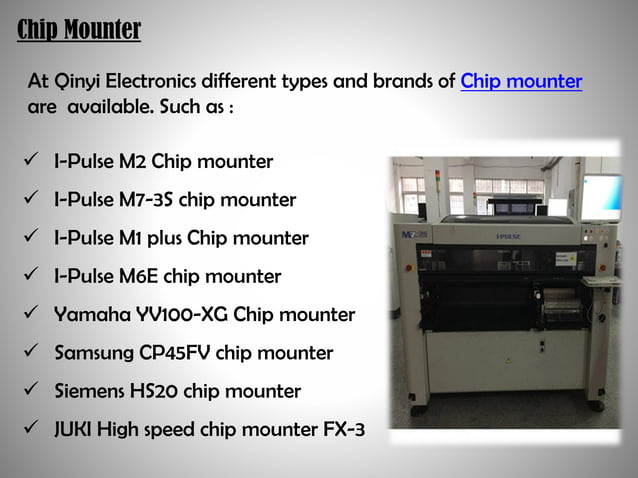 Find top selling chip mounter | PPT