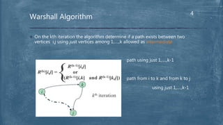 Find Transitive Closure Using Floyd-Warshall Algorithm | PPT