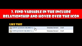 CDISC SHARE: Find variable metadata | PPT