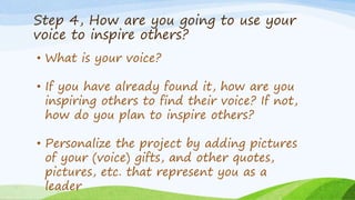 Find your voice | PPTX