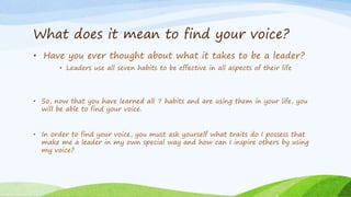 Find your voice | PPT