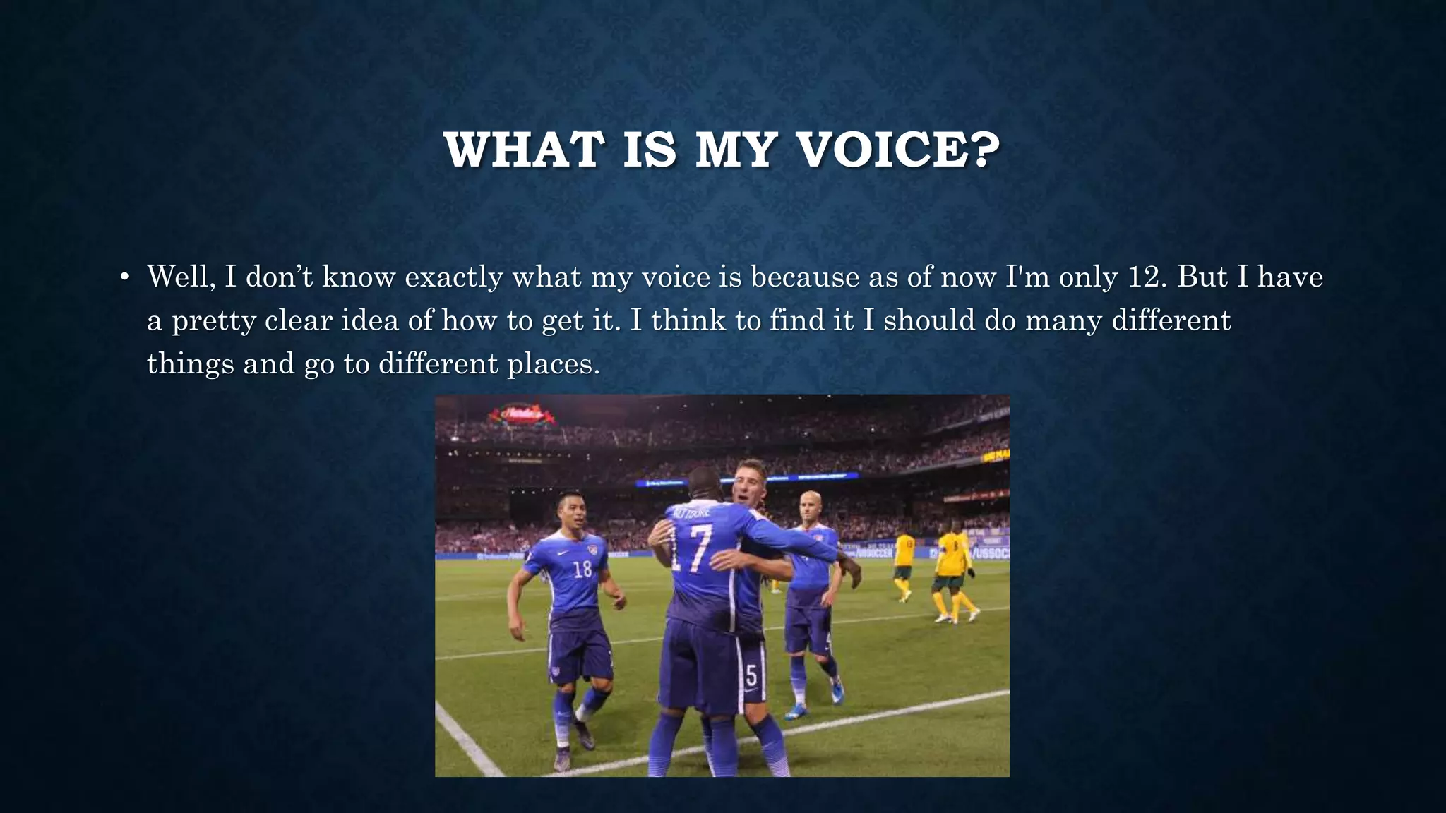 Find your voice project | PPTX | Career Advice | Careers