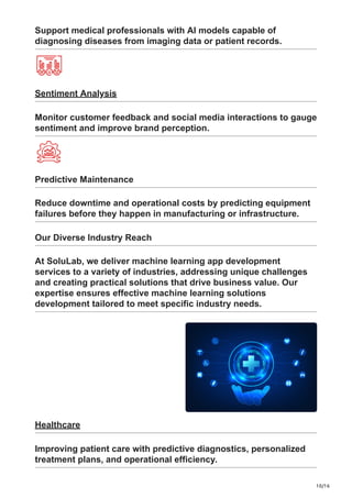 Machine Learning Development Company- SoluLab | PDF
