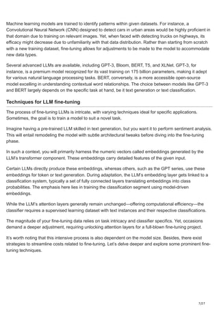 FINE-TUNING LLAMA 2: DOMAIN ADAPTATION OF A PRE-TRAINED MODEL | PDF | Graphics Software ...