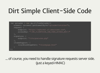 Fine Uploader S3 | PDF