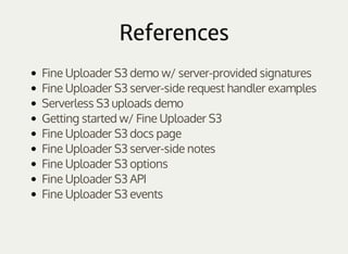 Fine Uploader S3 | PDF