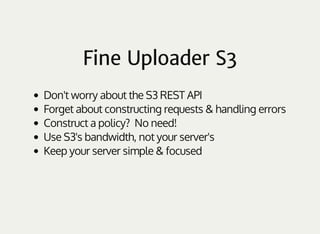 Fine Uploader S3 | PDF | Cloud Computing | Internet