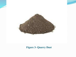 Fine aggregate with quarry dust and red soil in concrete | PPT