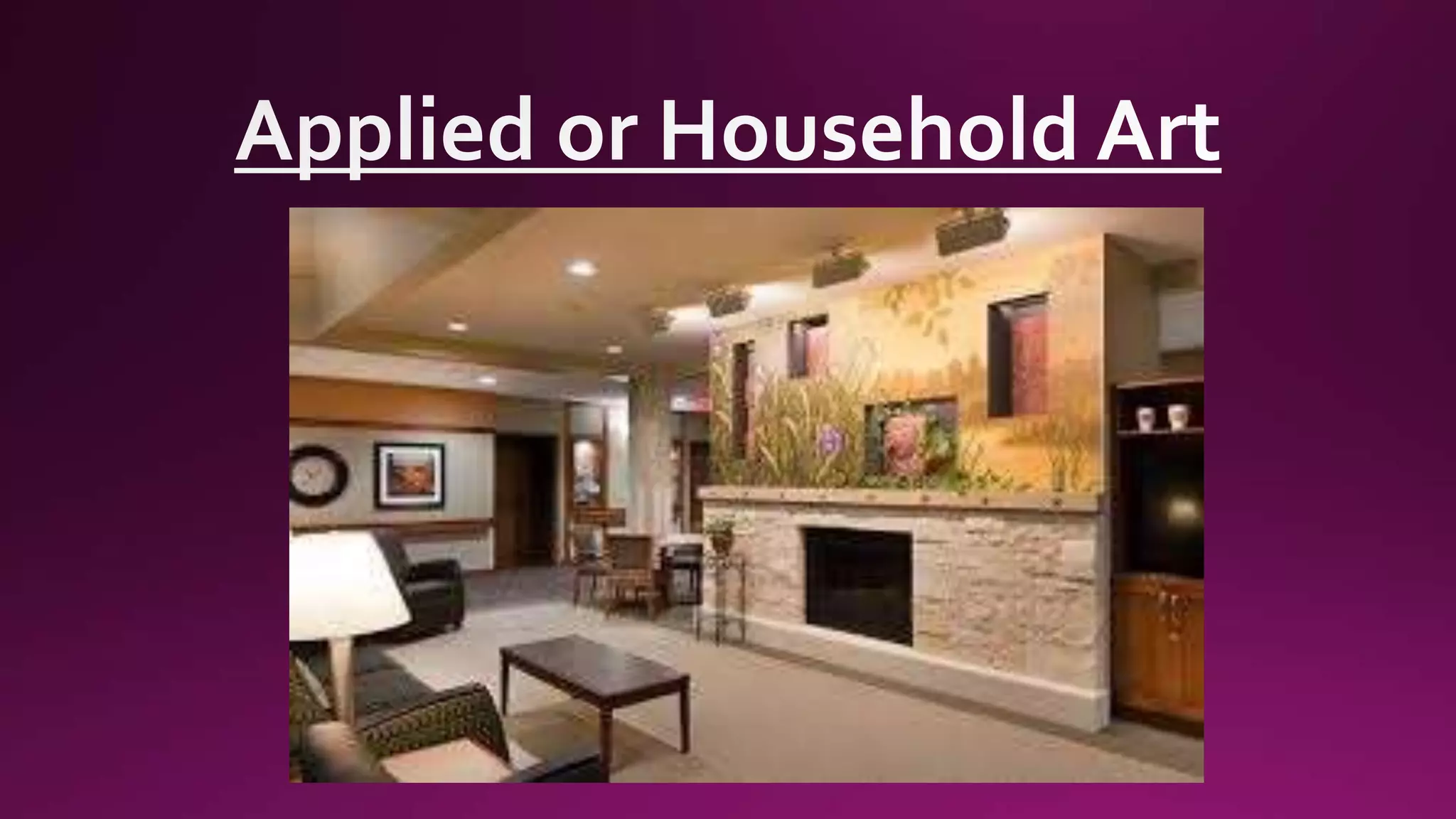 Fine art and utilitarian art | PPT