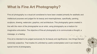 Fine Art Photography Workshop-Bangalore | PPTX