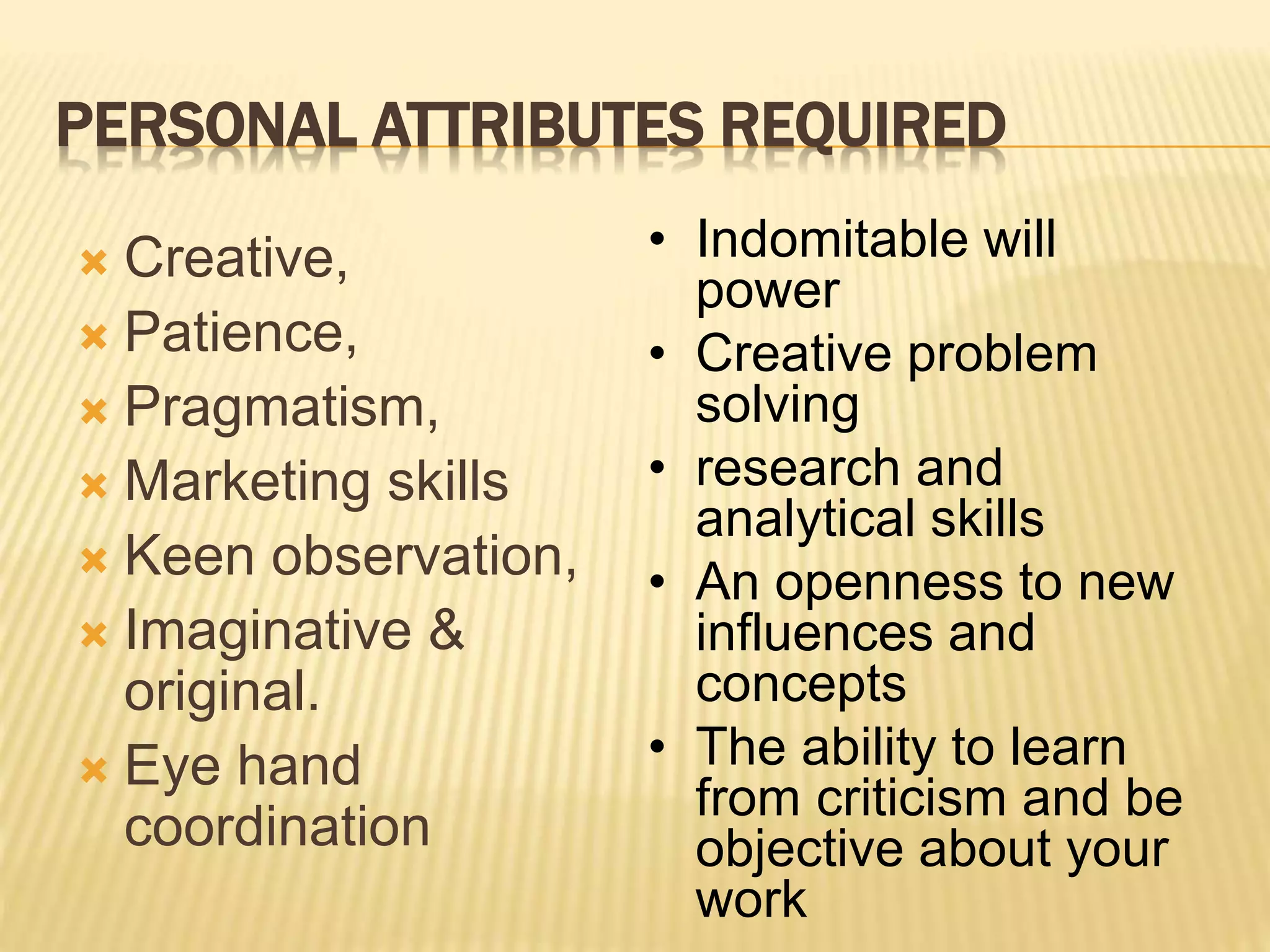 Career in Fine arts | PPTX