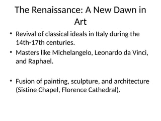 A HISTORICAL OVERVIEW OF FINE ARTS AND ARCHITECTURE | PPT