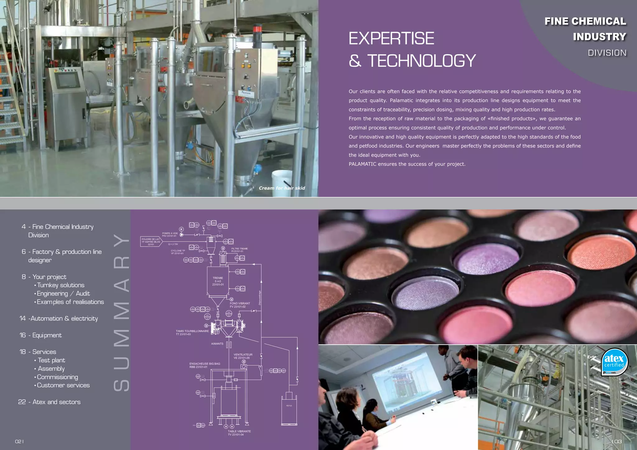 Fine chemical industry Palamatic Process | PDF