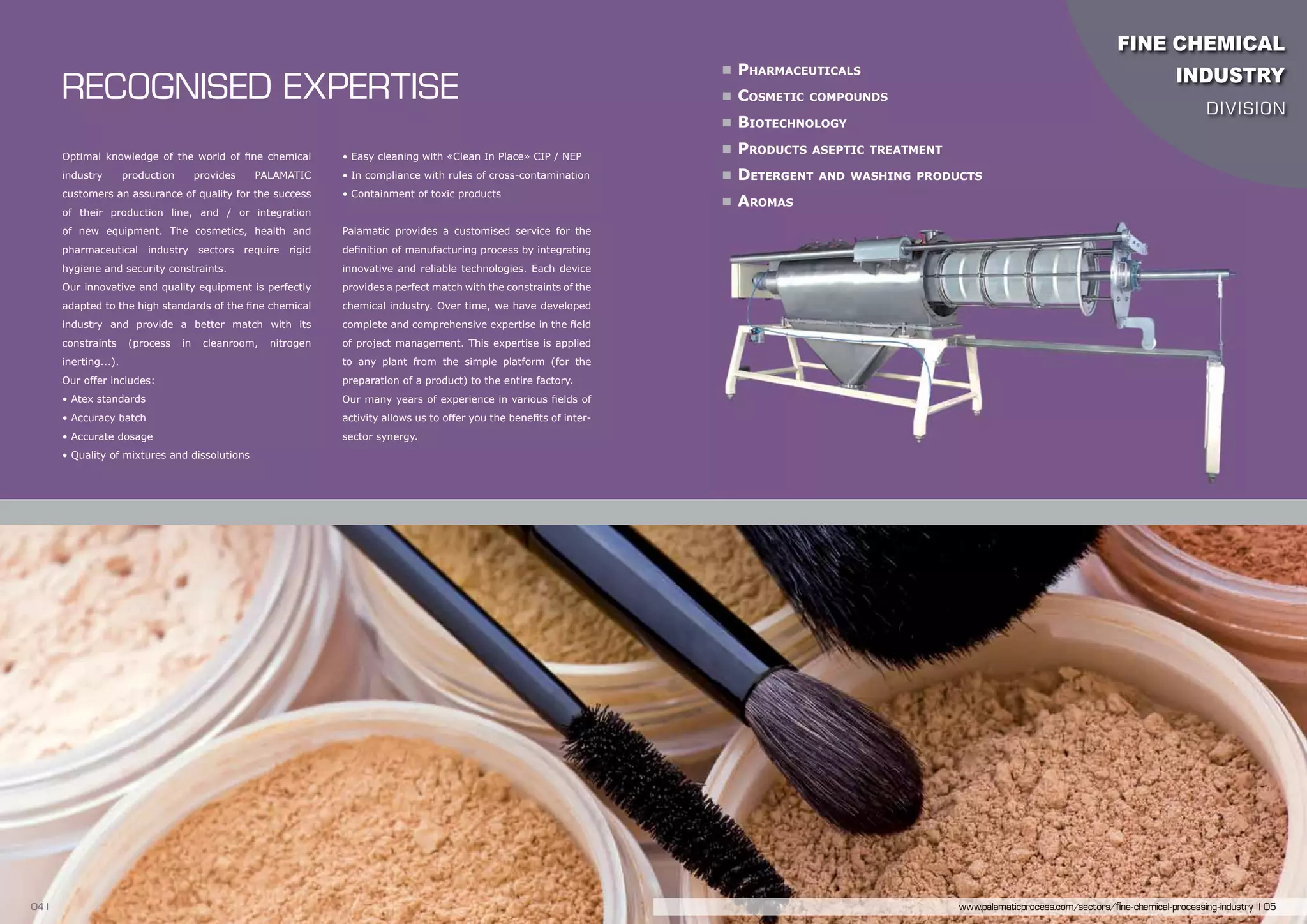 Fine chemical industry Palamatic Process | PDF