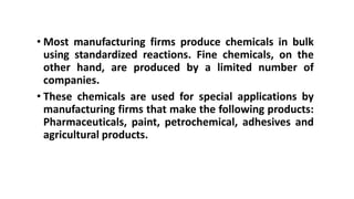 Fine chemicals | PPTX