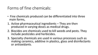 Fine chemicals | PPTX