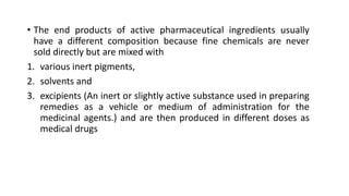 Fine chemicals | PPTX