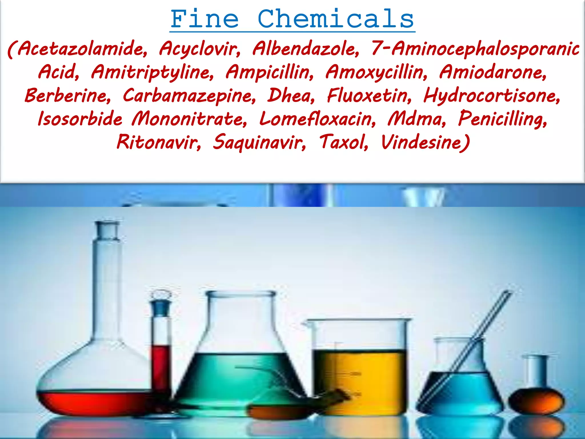 Fine Chemicals | PPTX
