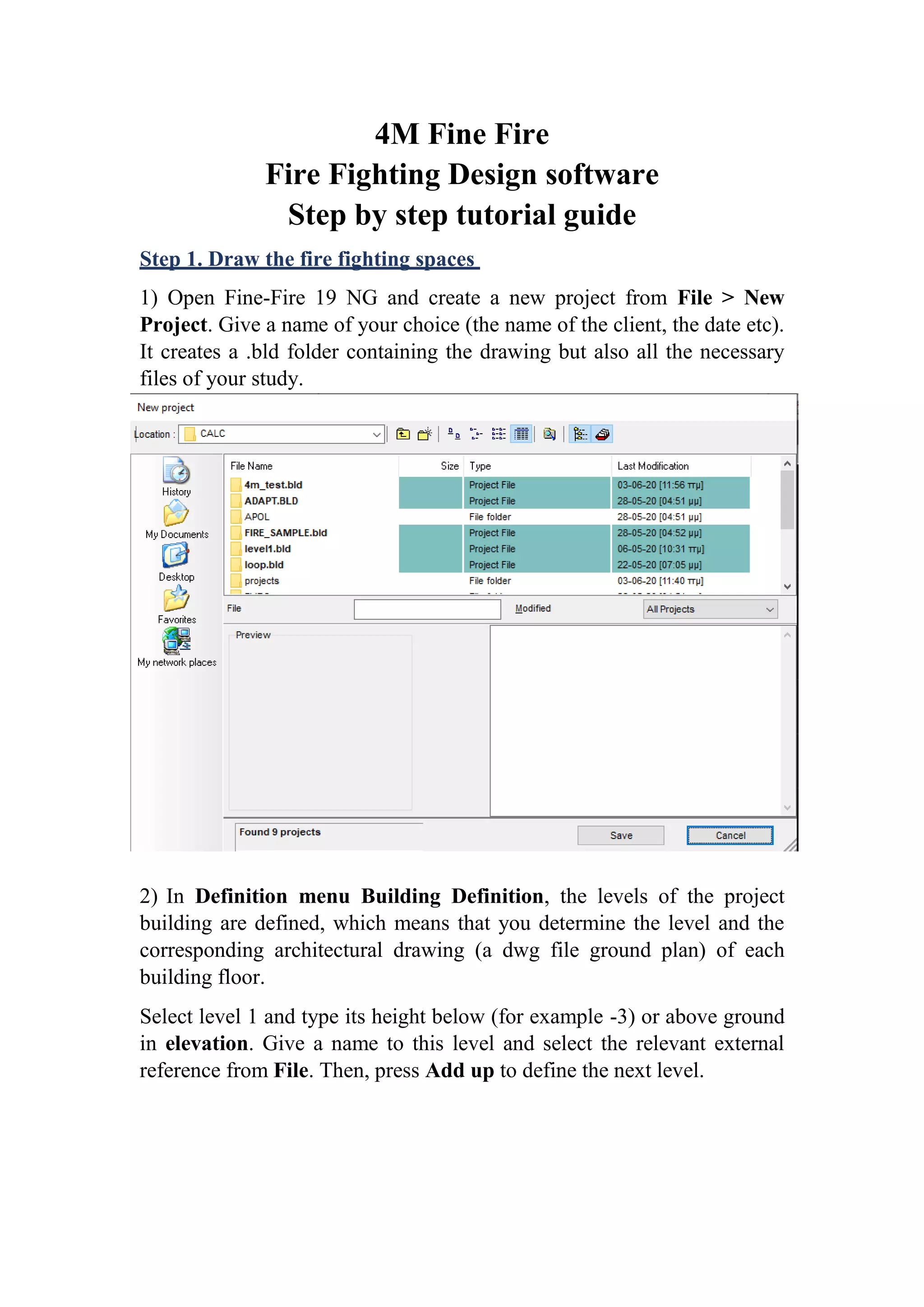 FINE FIRE BIM SOFTWARE - Step by step tutorial guide | PDF