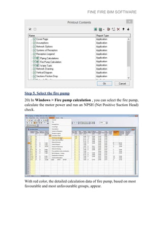 FINE FIRE BIM SOFTWARE - Step by step tutorial guide | PDF