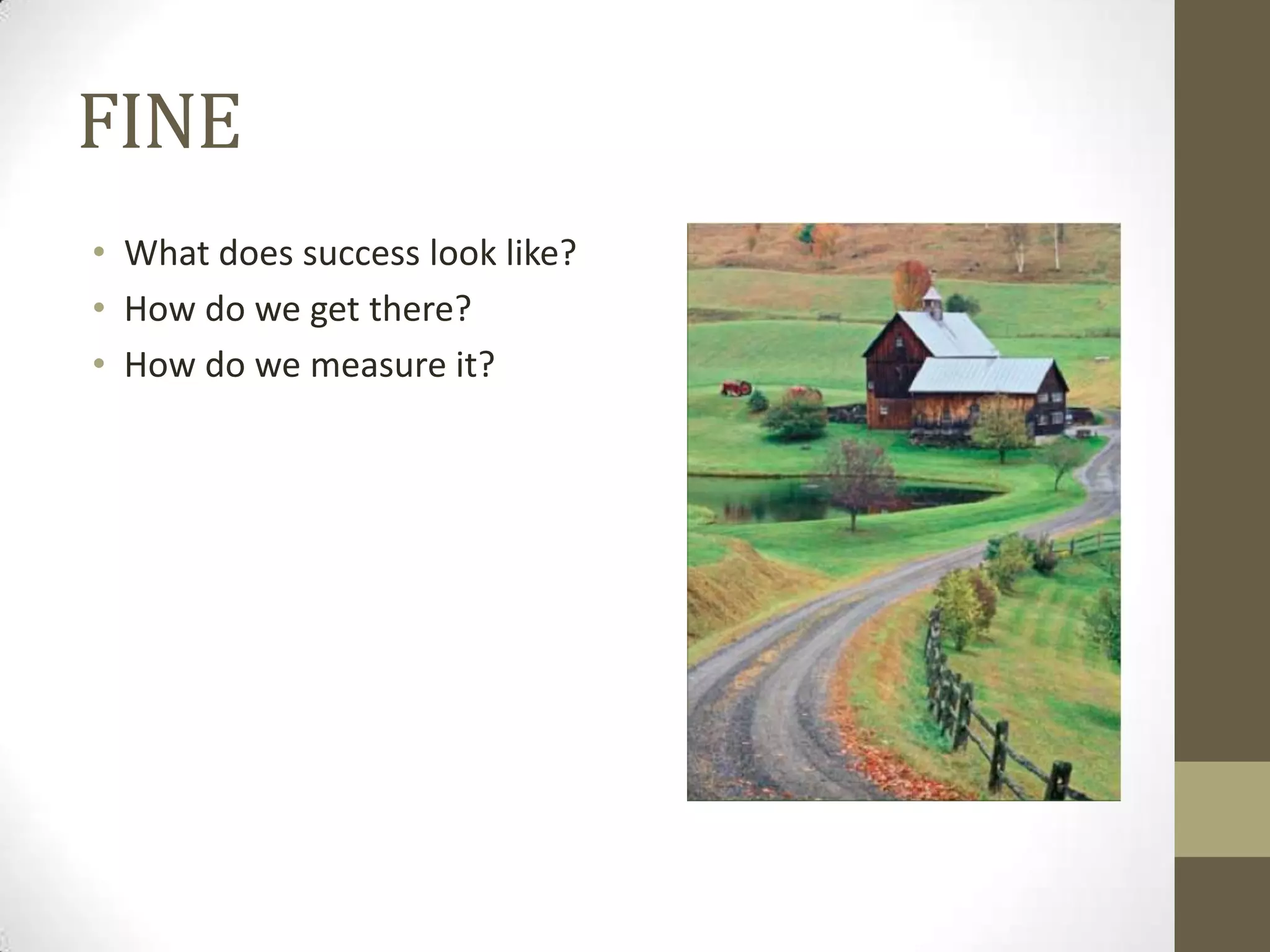 What does success look like? | PPTX