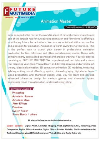 Animation Training institute class course Indore | PDF