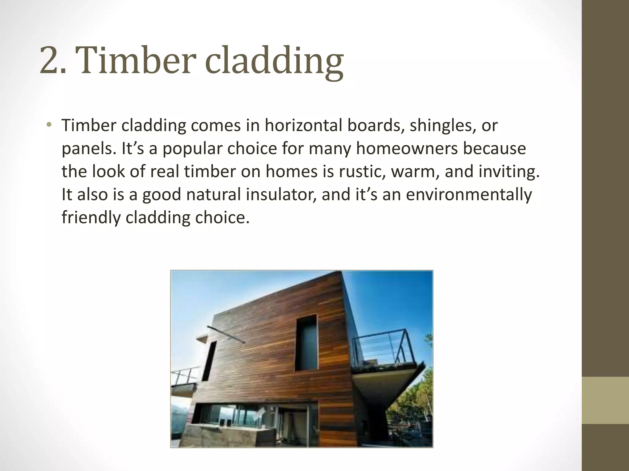 7 Types of Cladding | PPTX