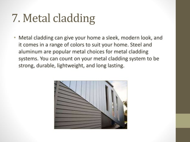 7 Types of Cladding | PPTX
