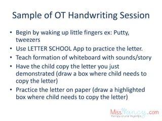 Fine motor foundations for handwriting success | PPTX