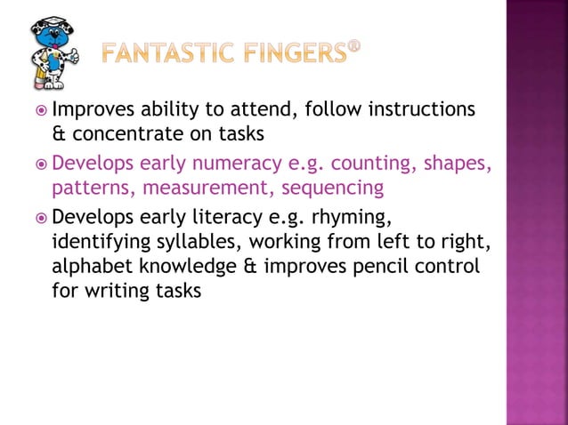 Fantastic Fingers® Fine Motor Program - www.learnwithmyfantasticfingers.com