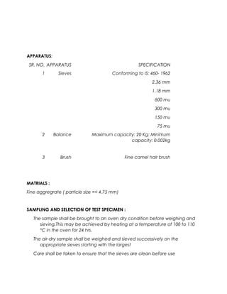 Fineness of fine aggregates perfect (1) | DOC