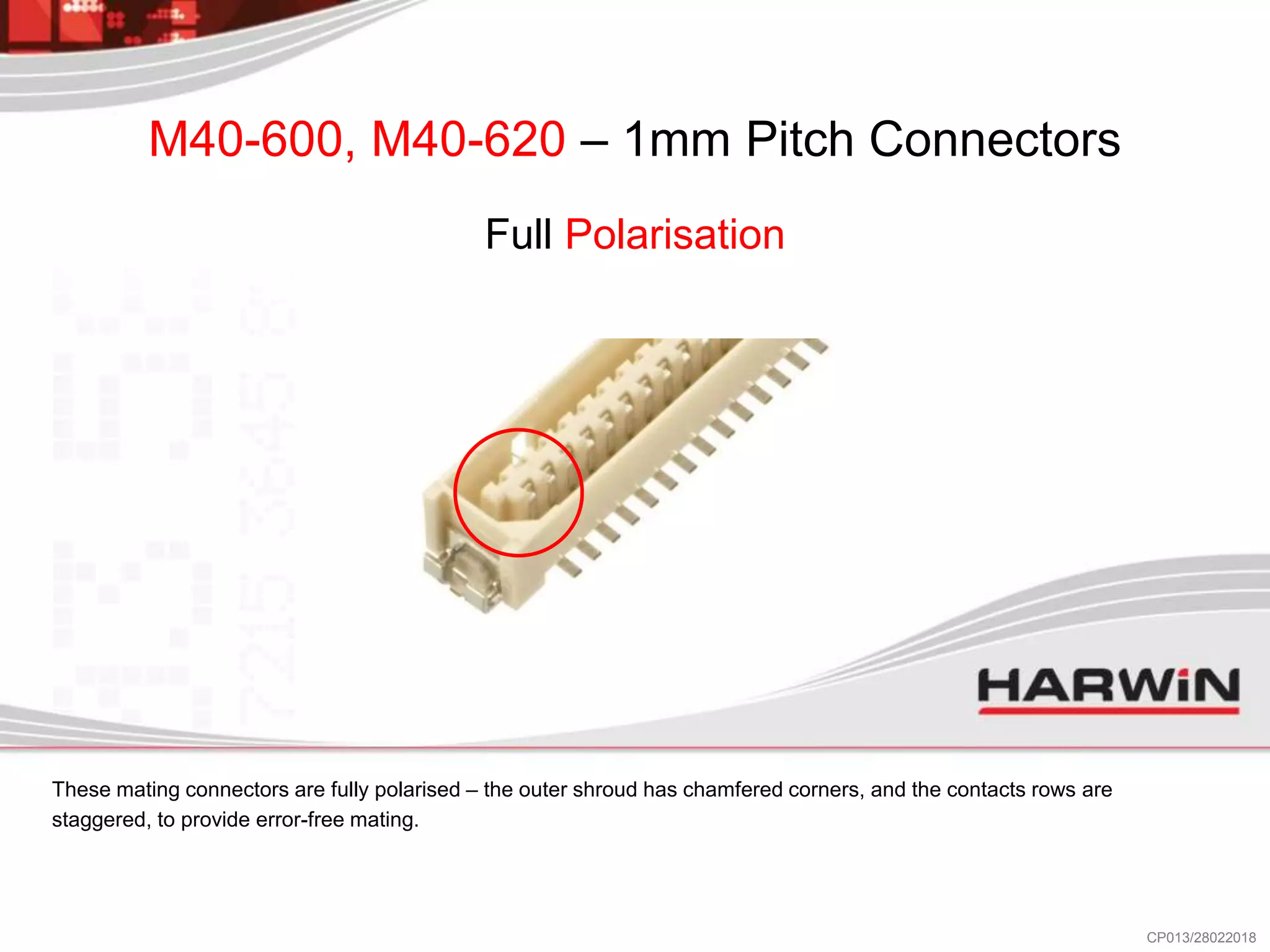 Fine pitch connectors PTM | PPT
